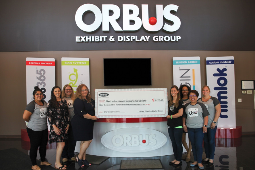 Orbus Presents $9,270 to the Leukemia and Lymphoma Society