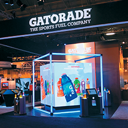 Gatorade Drinks Outside the Box - EXHIBITOR magazine